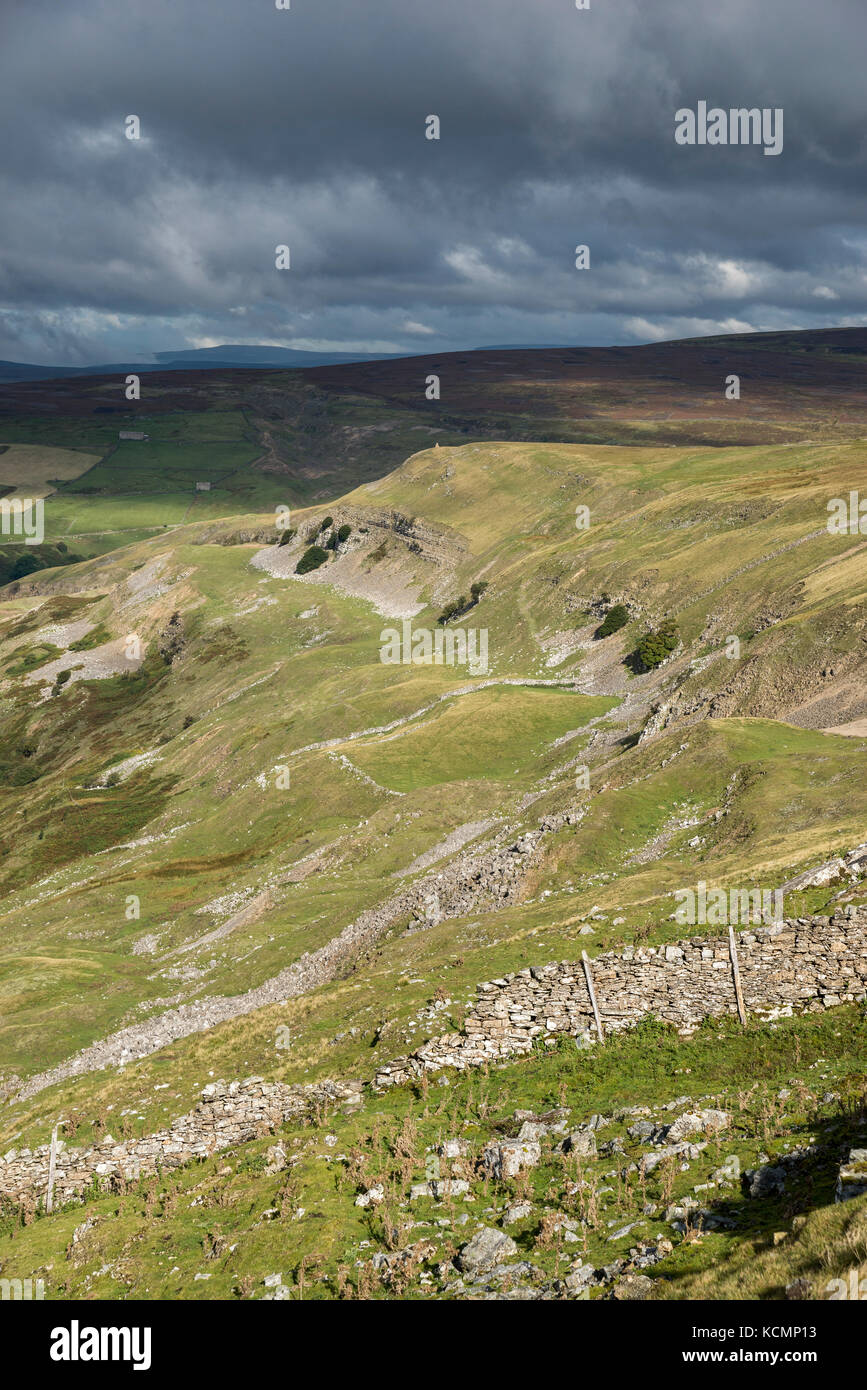 Walk along Fremington edge above Arkengarthdale near Reeth in the ...