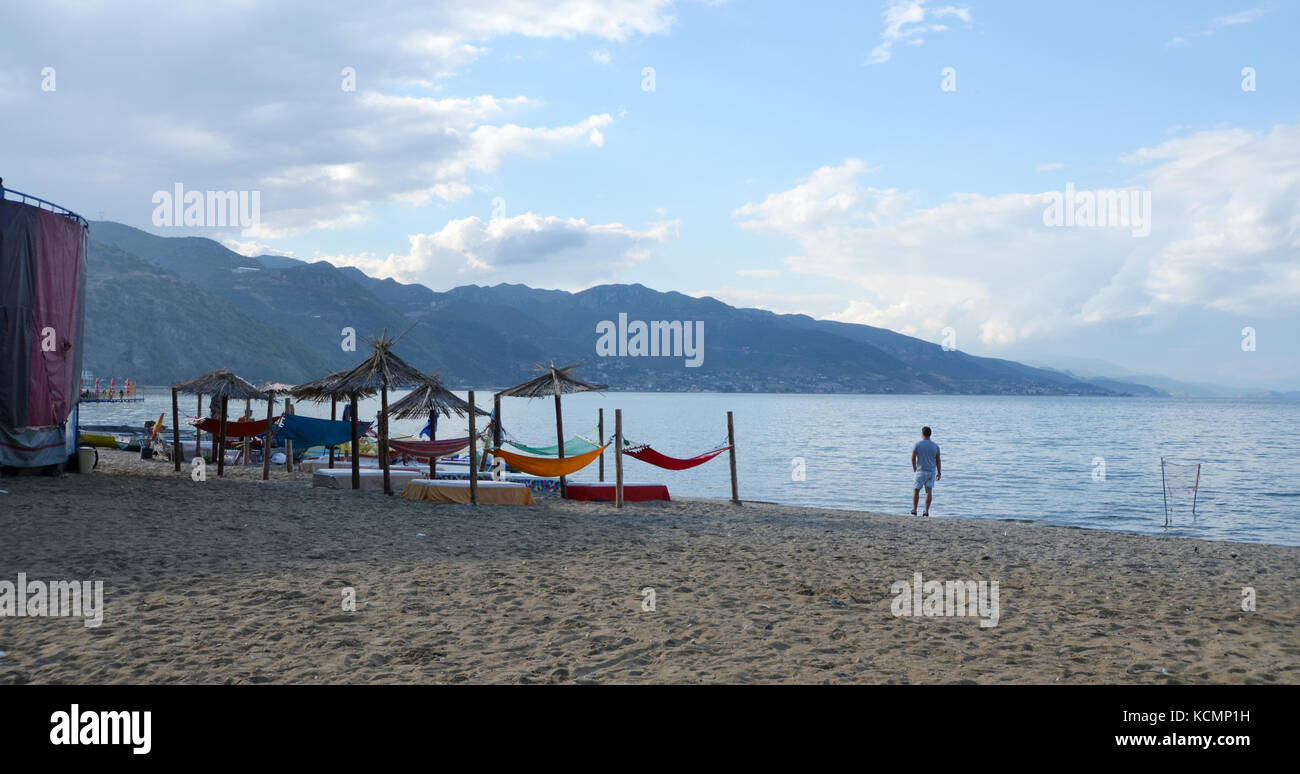 Picture of a Lake Ohrid, Pogradec, Albania Stock Photo - Alamy