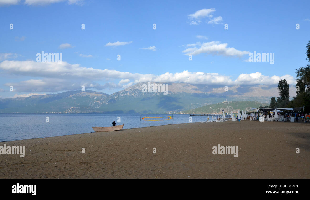 Picture of a Lake Ohrid, Pogradec, Albania Stock Photo - Alamy