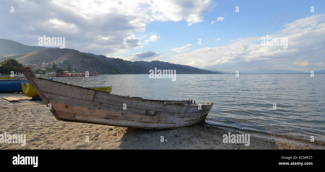 Picture of a Lake Ohrid, Pogradec, Albania Stock Photo - Alamy