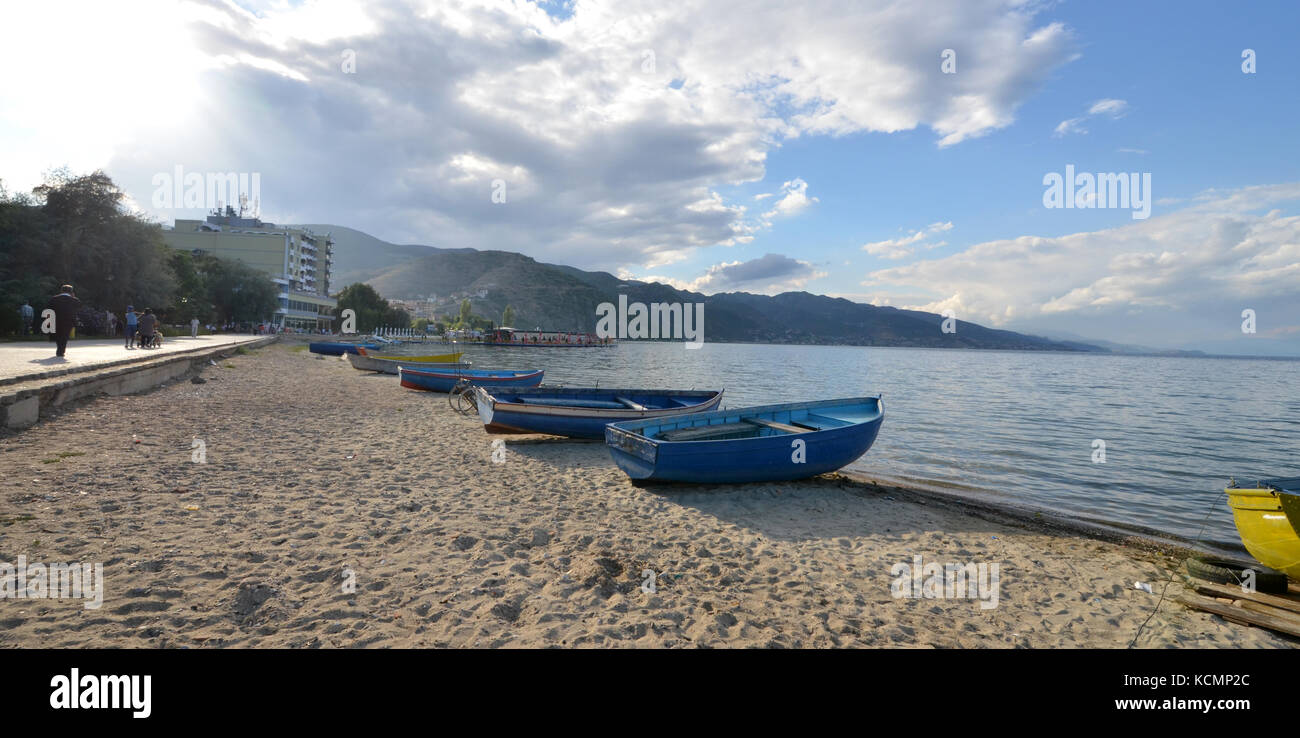 Picture of a Lake Ohrid, Pogradec, Albania Stock Photo - Alamy