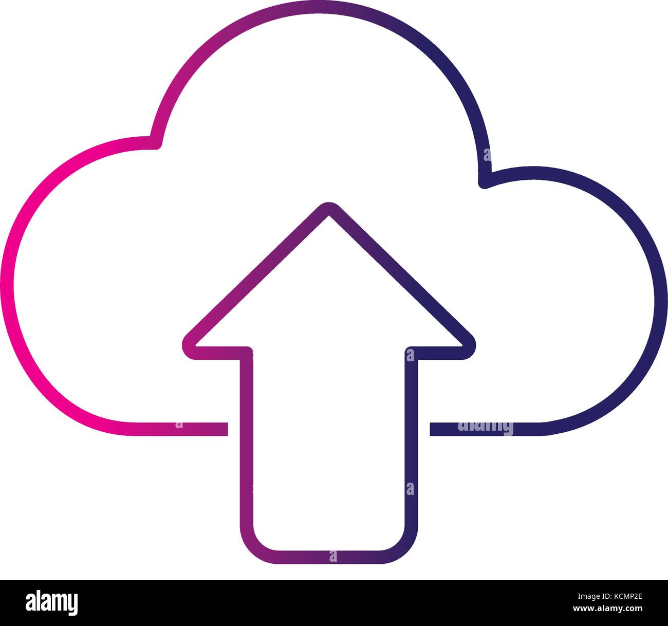 line cloud data digital technology server Stock Vector Image & Art - Alamy