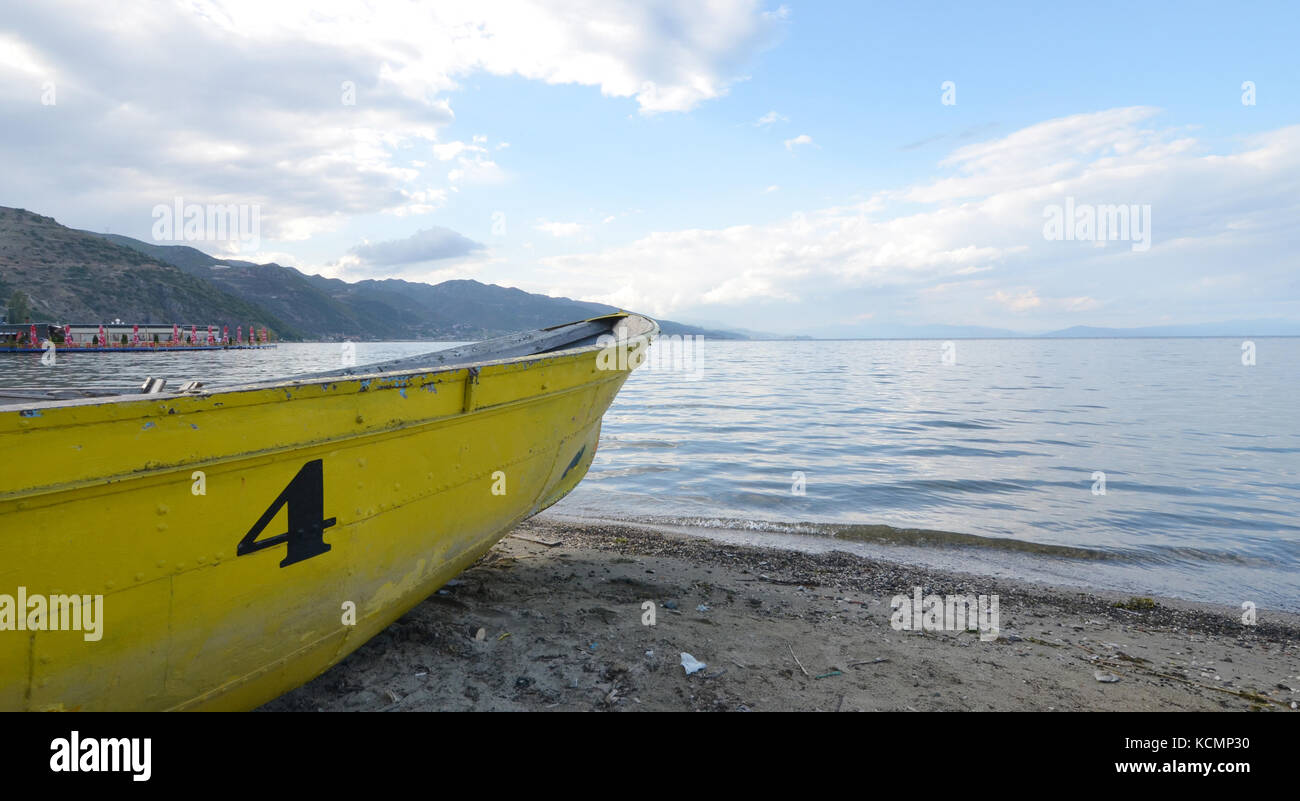Picture of a Lake Ohrid, Pogradec, Albania Stock Photo - Alamy