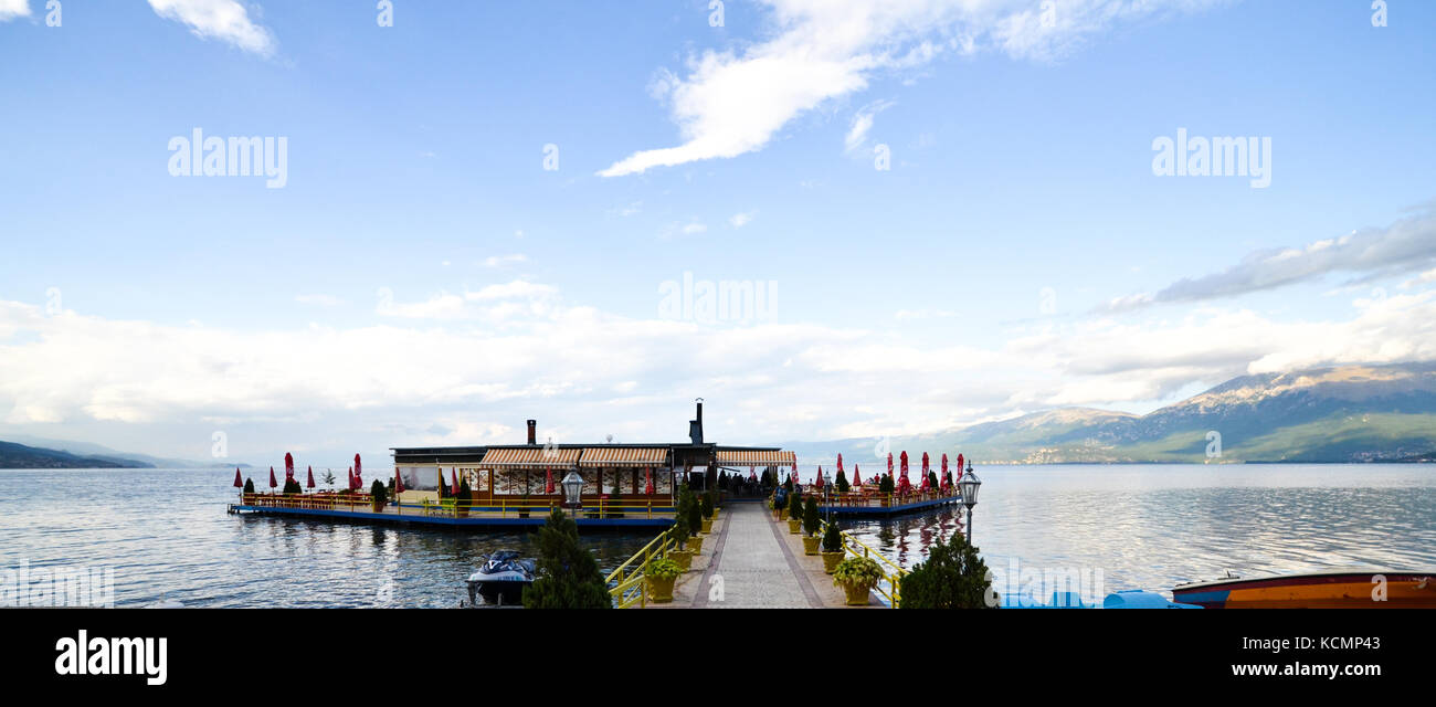 Picture of a Lake Ohrid, Pogradec, Albania Stock Photo - Alamy