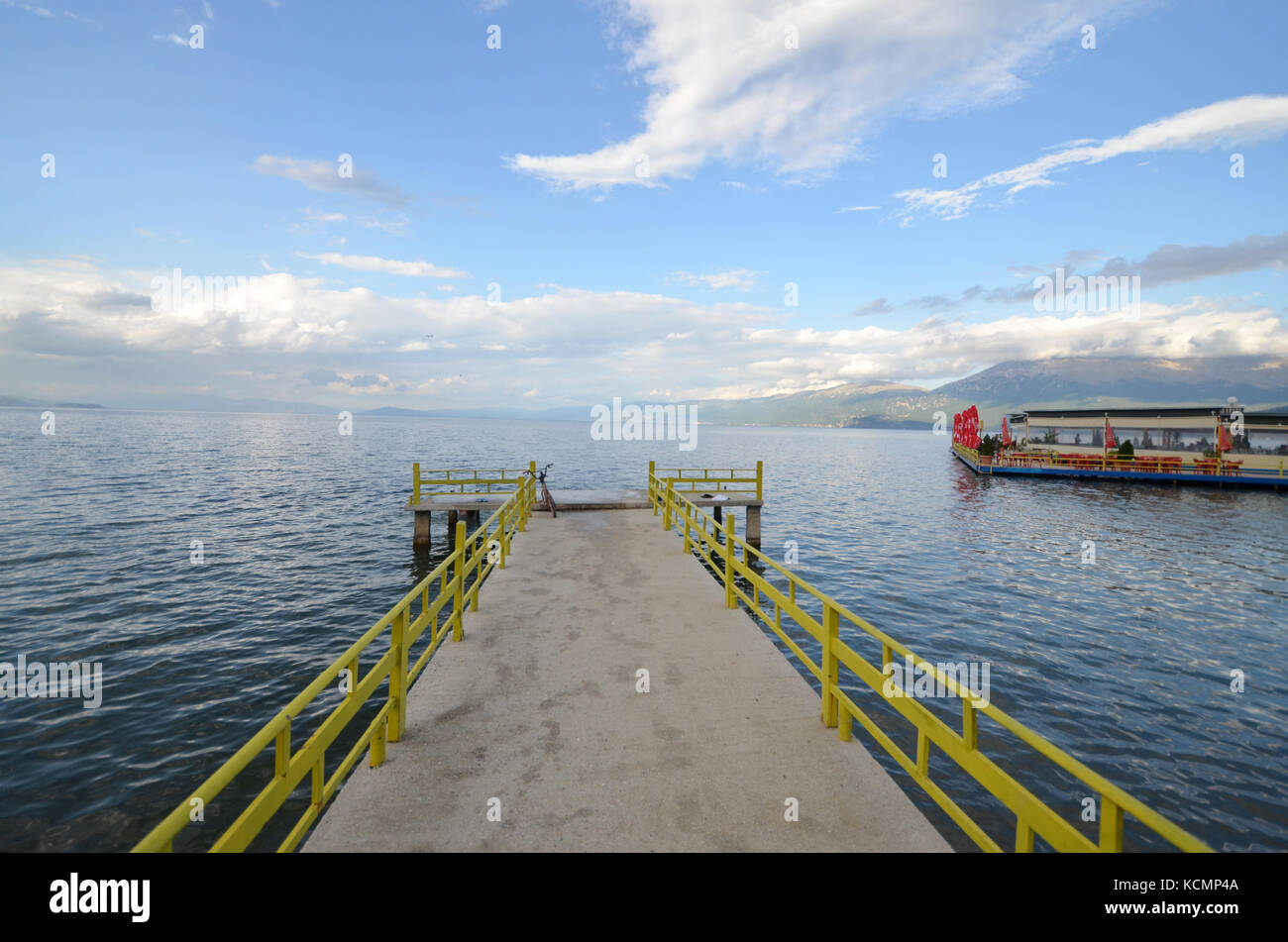 Picture of a Lake Ohrid, Pogradec, Albania Stock Photo - Alamy