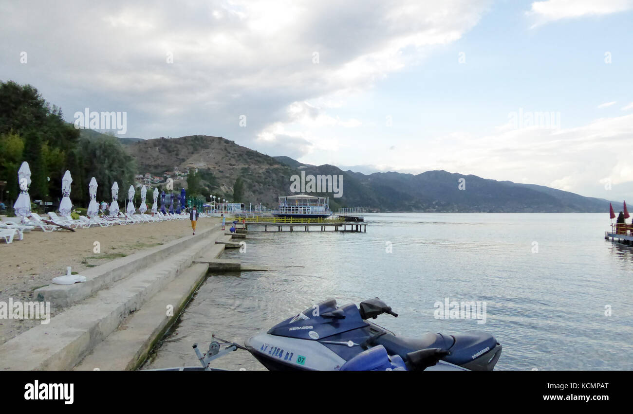 Picture of a Lake Ohrid, Pogradec, Albania Stock Photo - Alamy