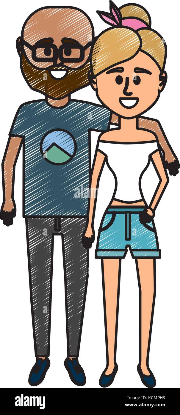 couple together with clouthes design Stock Vector Image & Art - Alamy