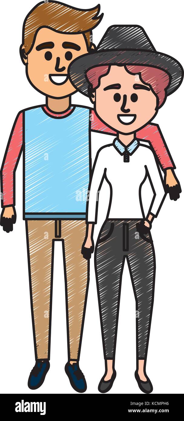 couple together with clouthes design Stock Vector Image & Art - Alamy