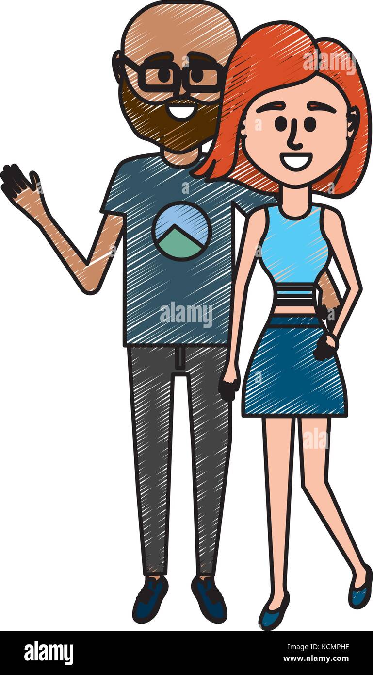 couple together with clouthes design Stock Vector Image & Art - Alamy