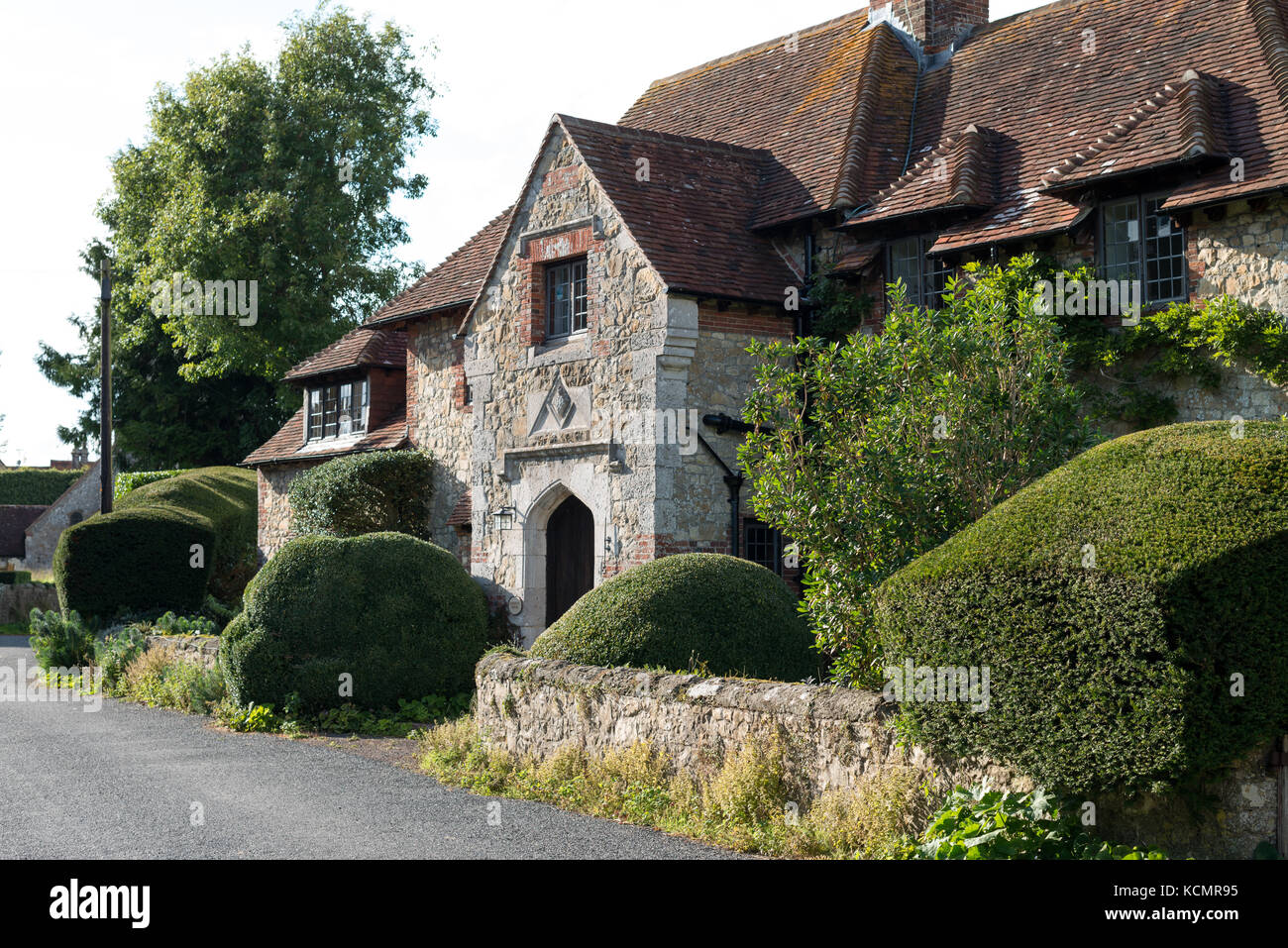 A large house in the the village of Amberley in West Sussex, England ...