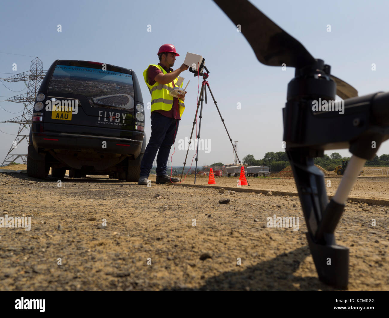 Drone site inspection hi-res stock photography and images - Alamy
