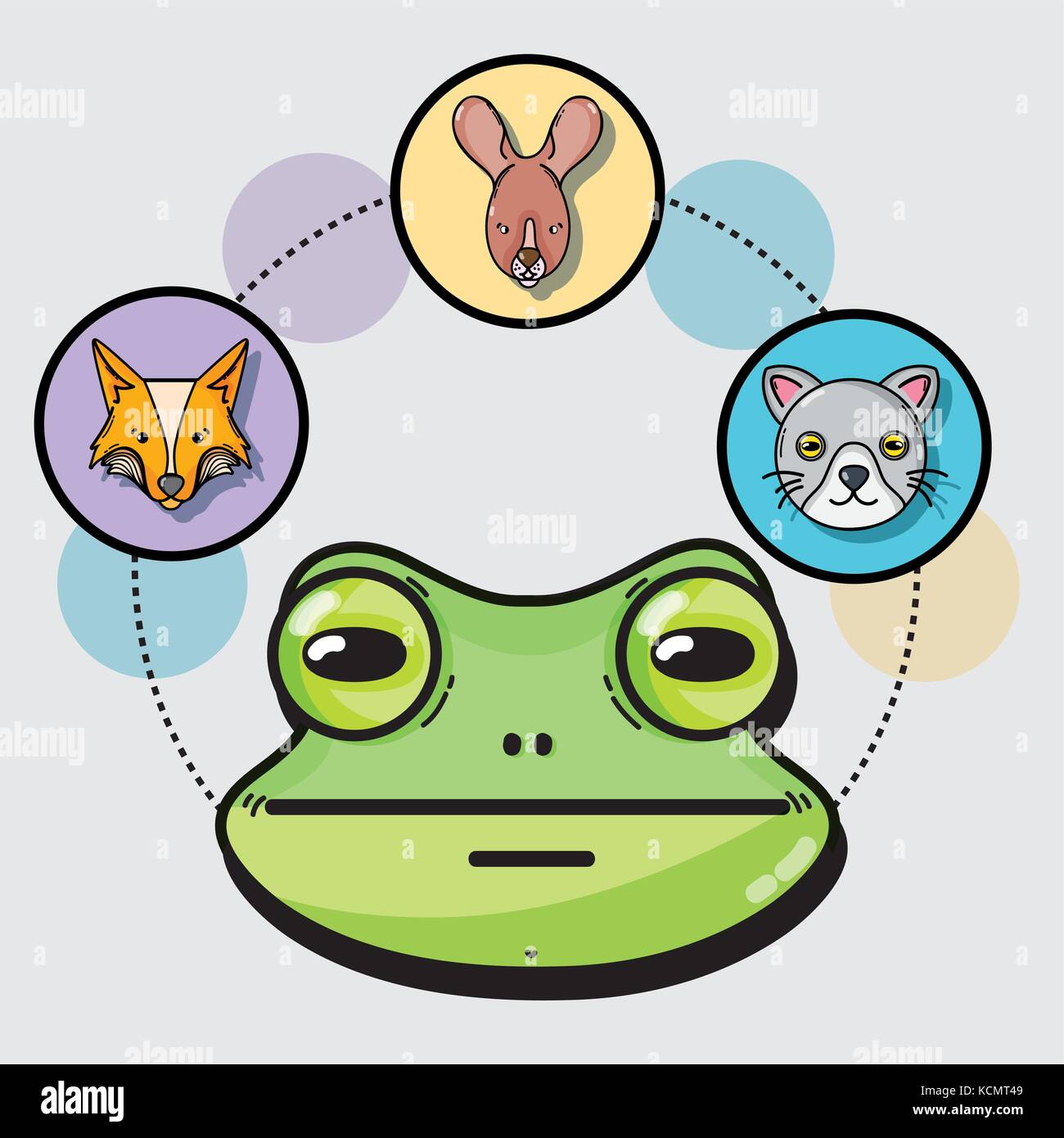 set cute natural animals design Stock Vector Image & Art - Alamy