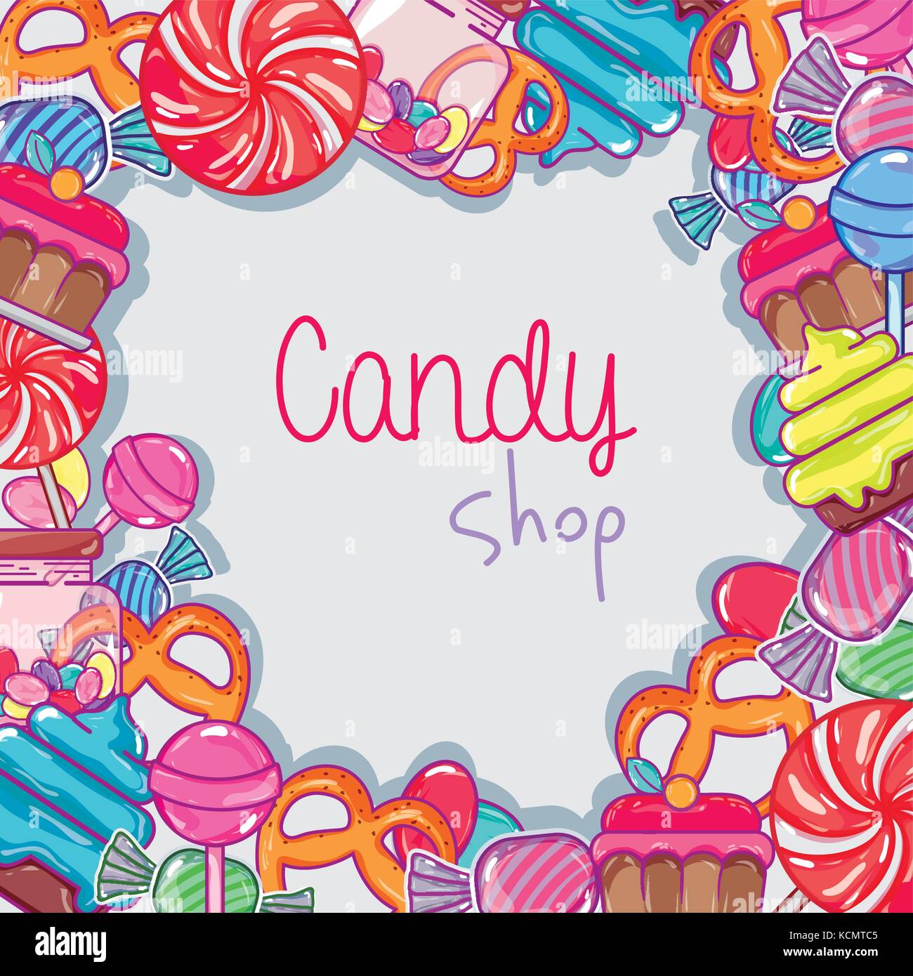 delicious sweet candy background design Stock Vector Image & Art - Alamy