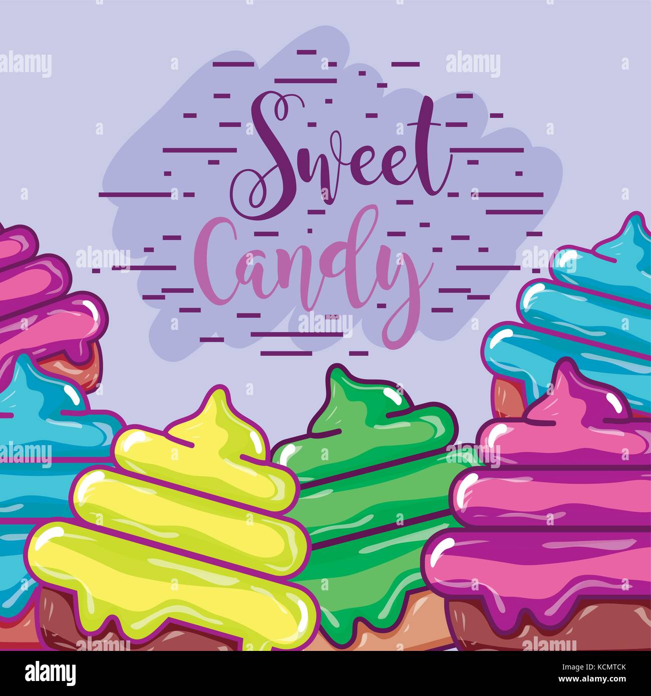delicious sweet candy background design Stock Vector Image & Art - Alamy