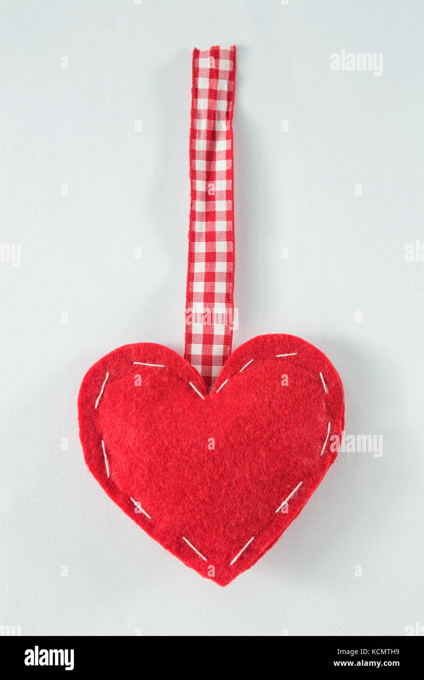 Close-up handmade christmas decoration on white background Stock Photo ...