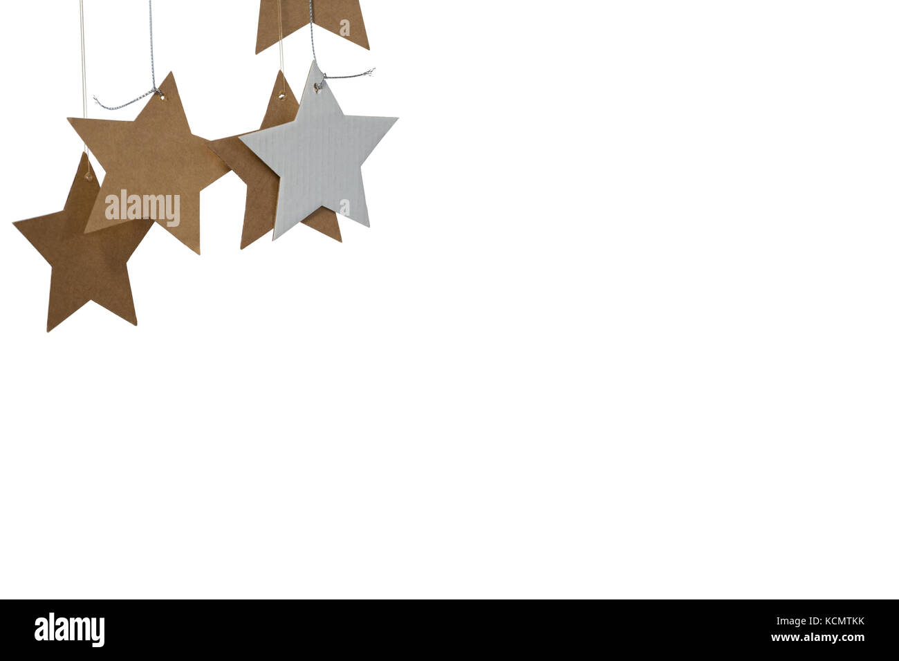 Close-up of star shape decorations on white background Stock Photo - Alamy