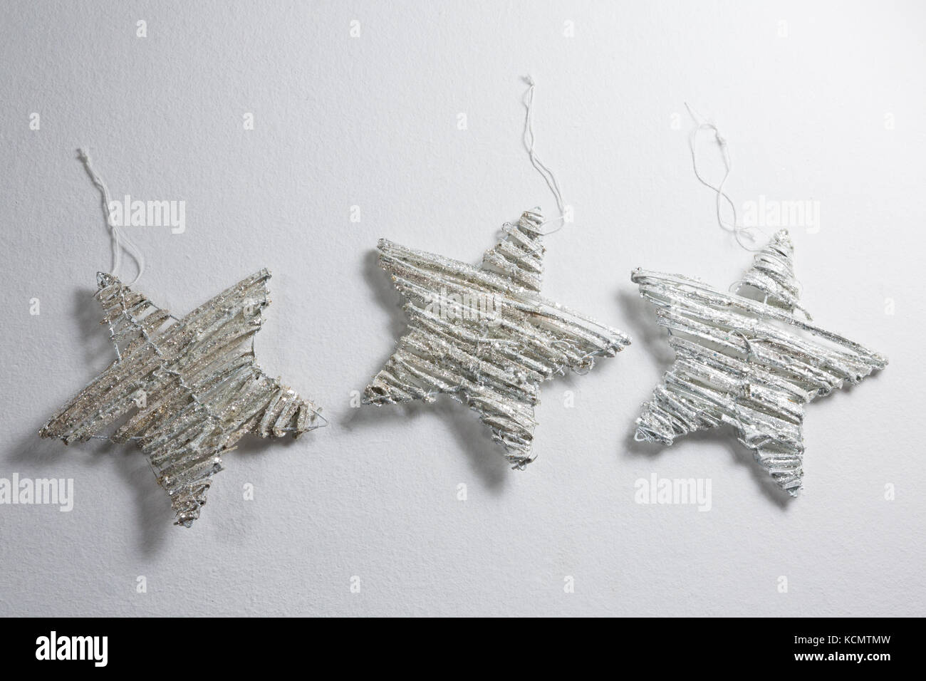 Overhead of handmade stars on white background Stock Photo - Alamy