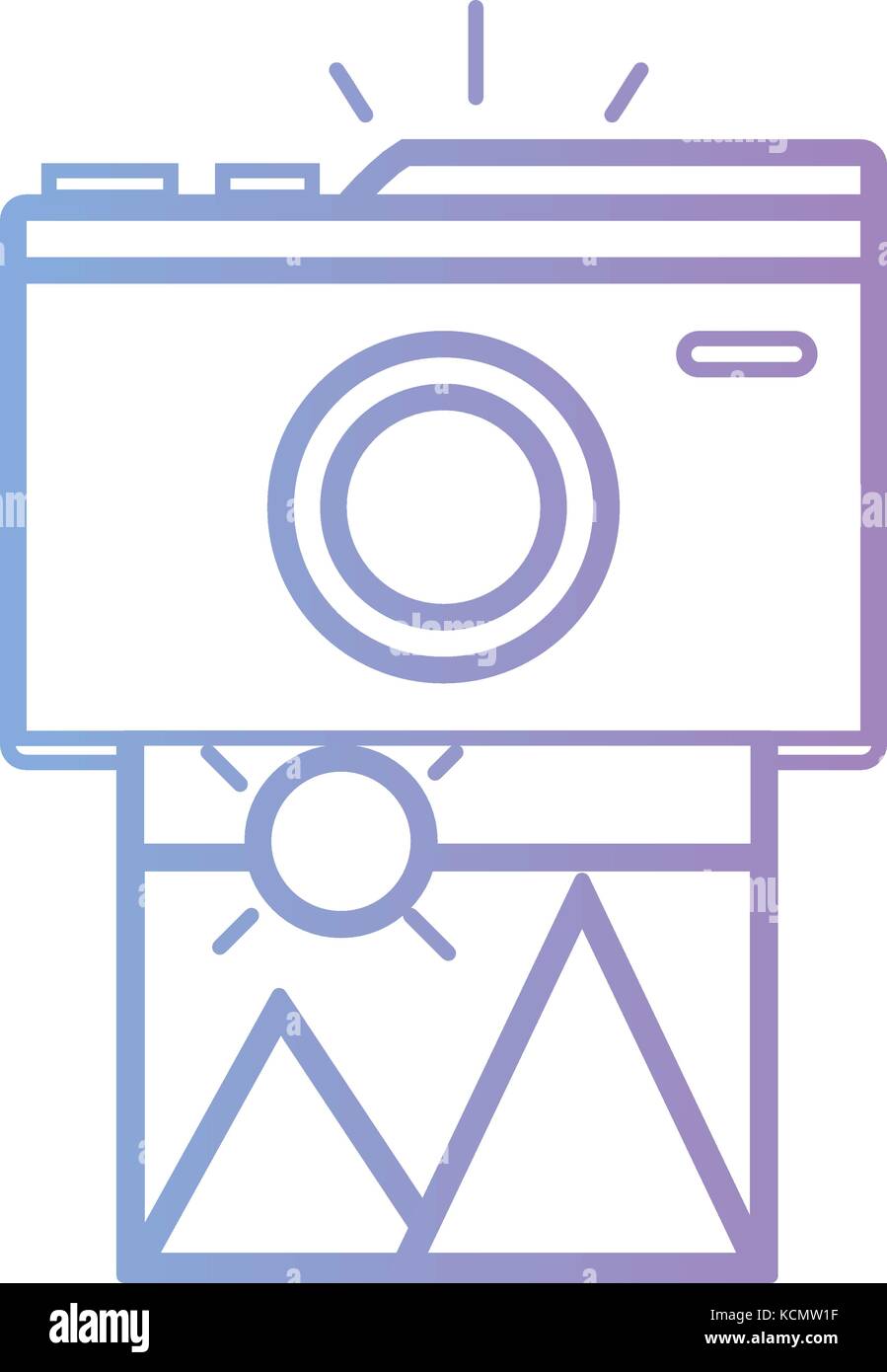 line digital camera with picture art image Stock Vector Image & Art - Alamy