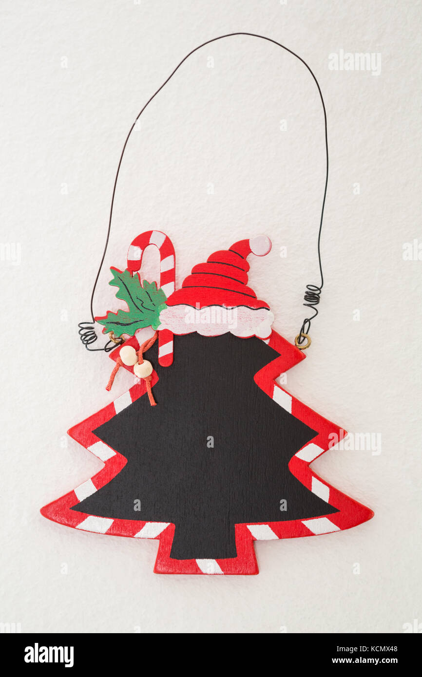 Close-up of handmade christmas tree on white background Stock Photo - Alamy