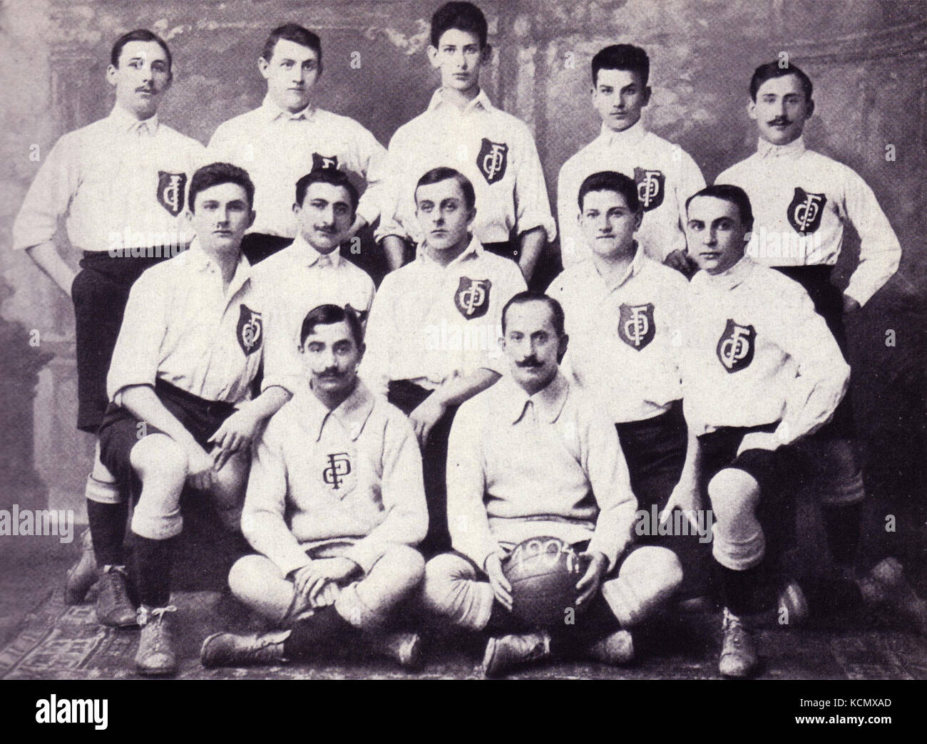 Deutscher FC Prag (Praha) Team 1904 Stock Photo - Alamy
