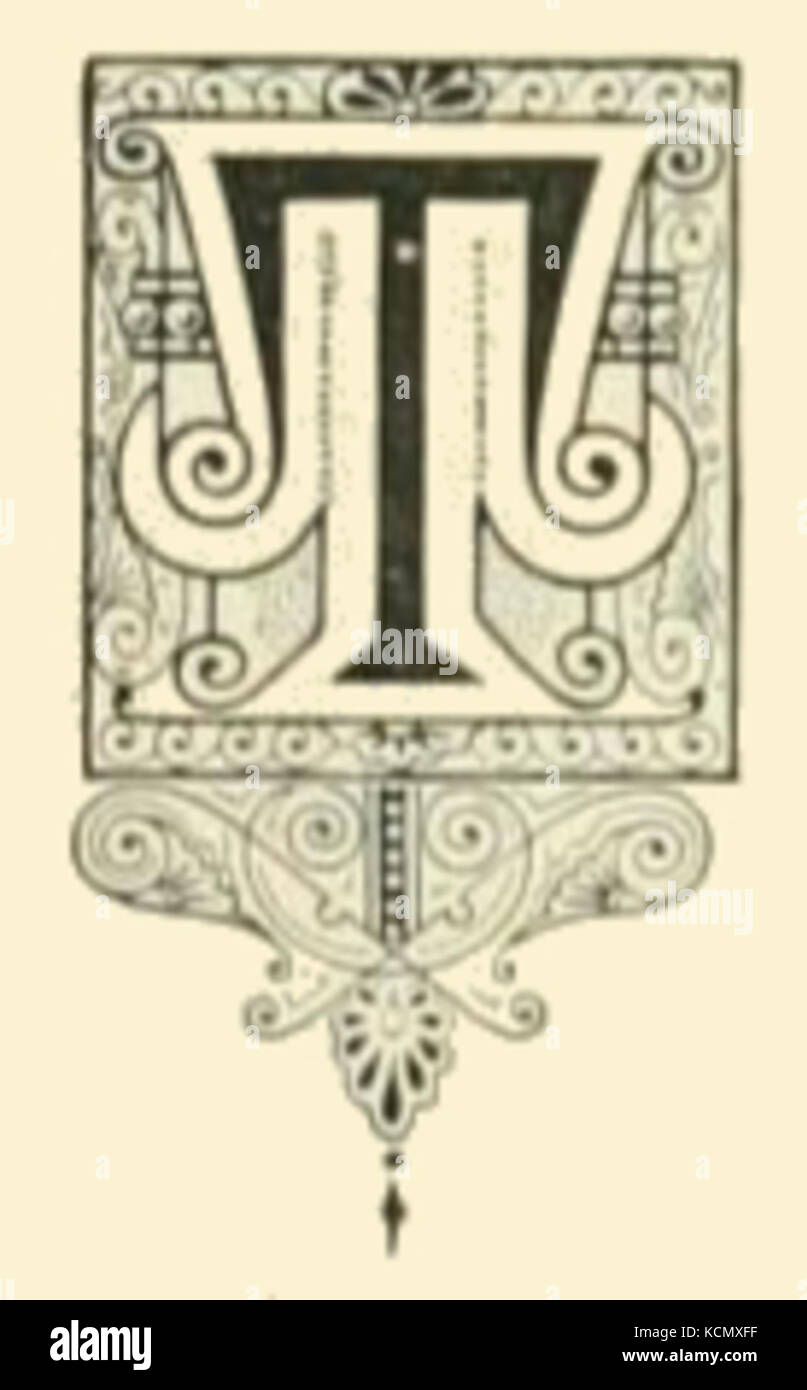 Drop Cap T Drawing Stock Photo - Alamy