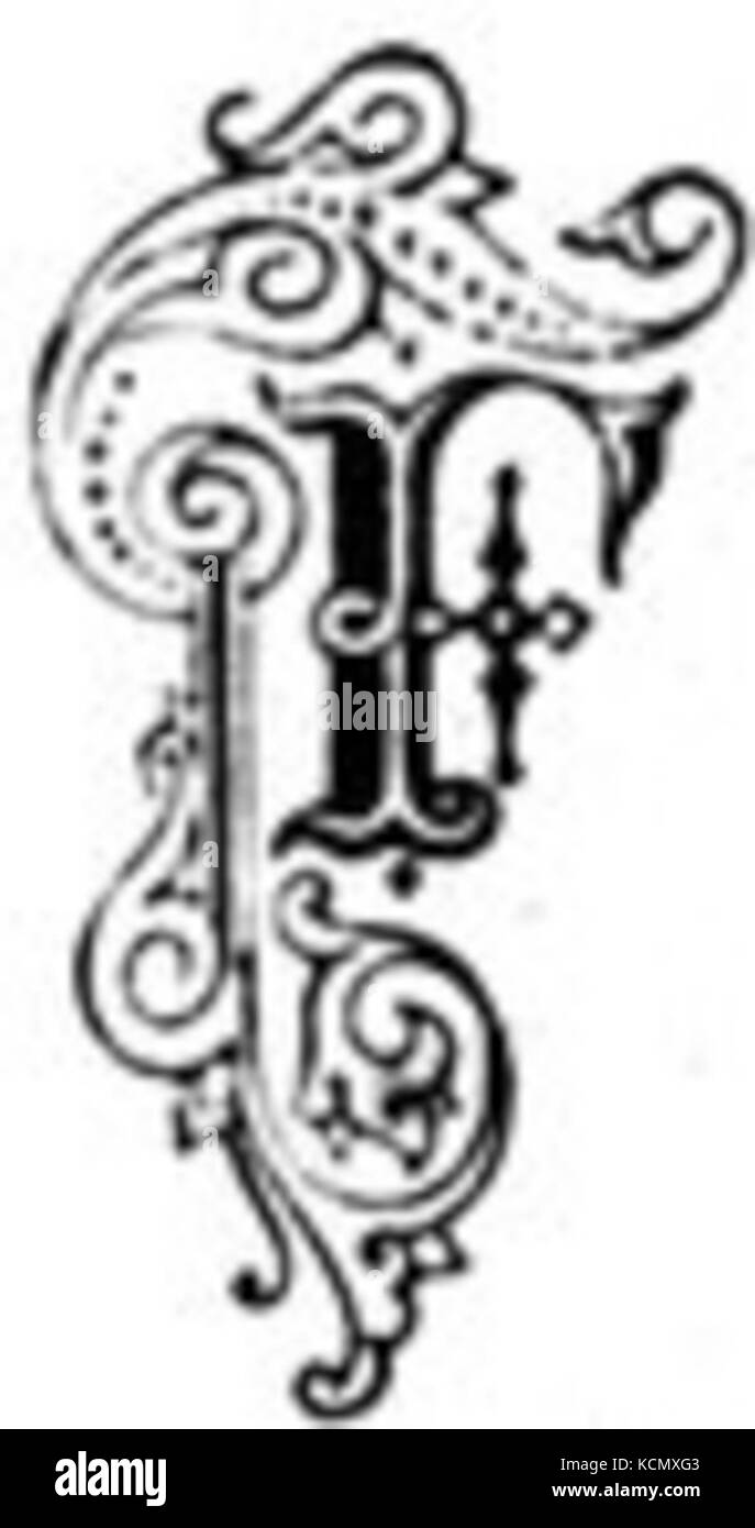 Drop Cap F Stock Photo - Alamy