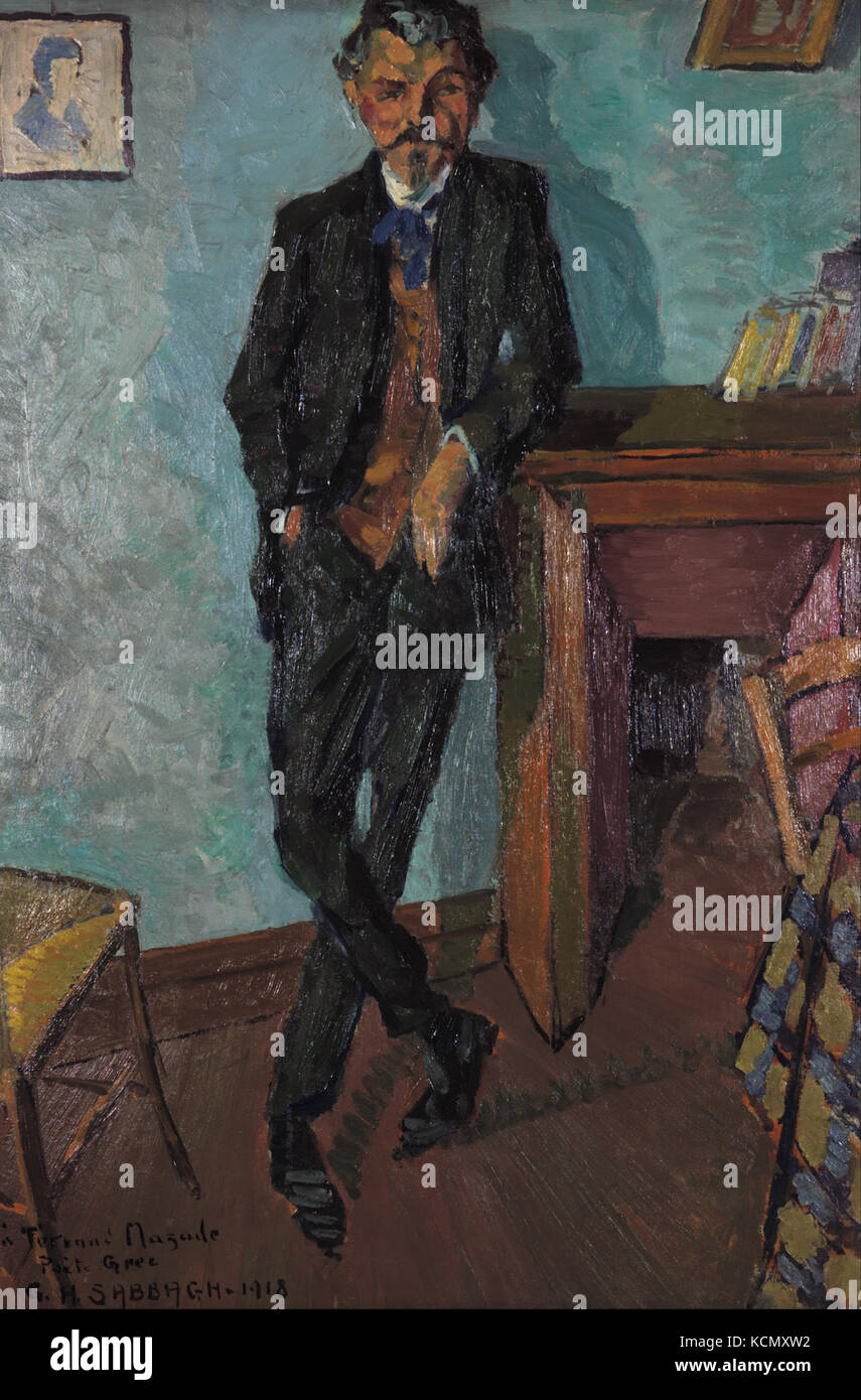 Georges Sabbagh Greek Poet Fernand Mazade Stock Photo - Alamy