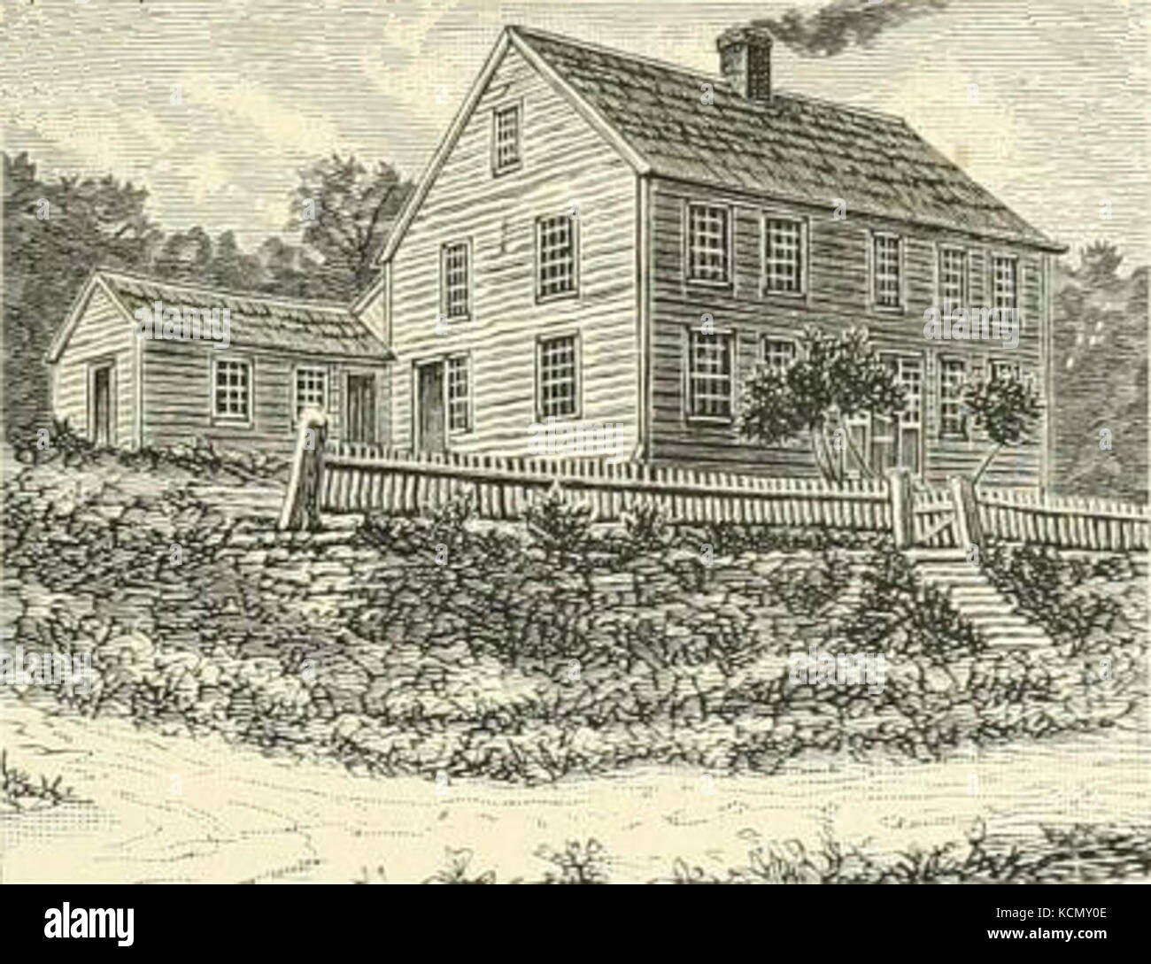 Farm House Drawing Stock Photo - Alamy