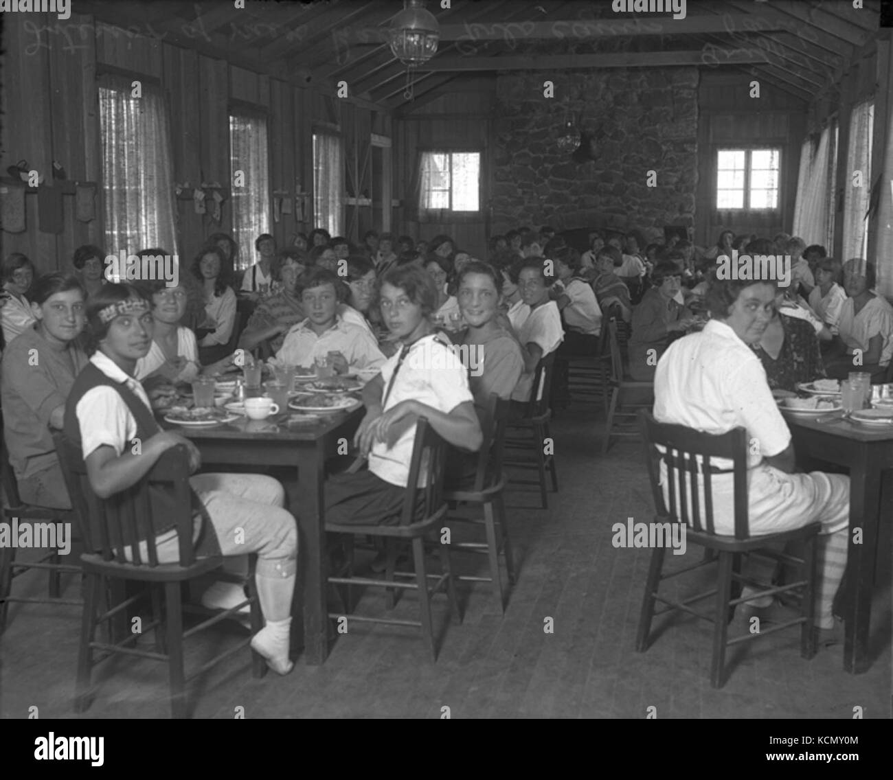 Griffith Park Girls Camp Mess Hall circa 1920 Stock Photo - Alamy