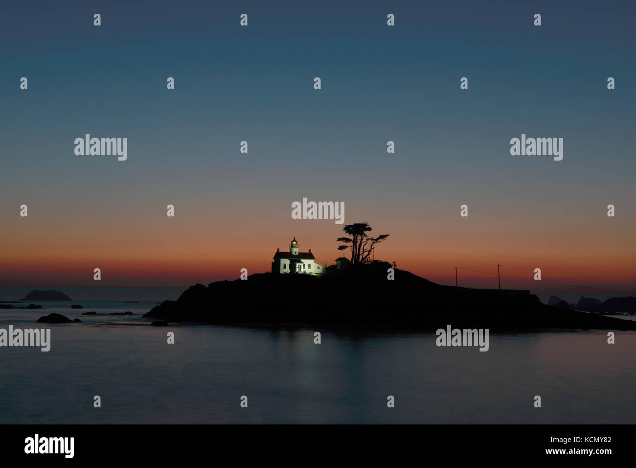 Battery Point Lighthouse California Stock Photo - Alamy