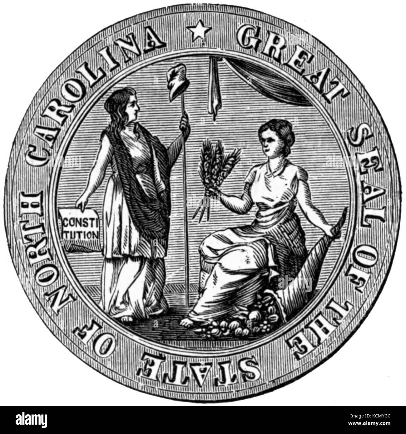 AmCyc North Carolina seal Stock Photo - Alamy