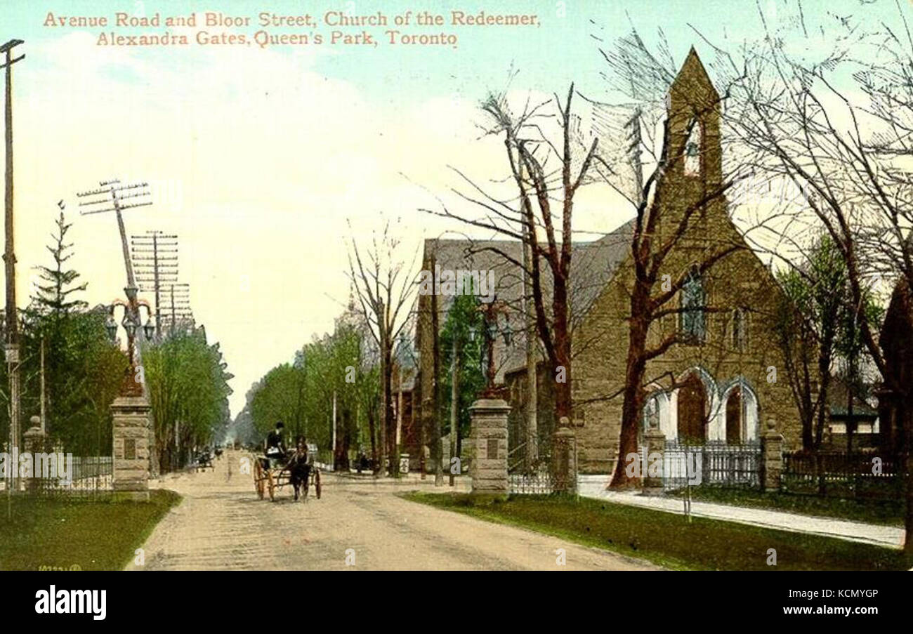 Avenue Road and Bloor Street, Church of the Redeemer, Alexandra Gates ...
