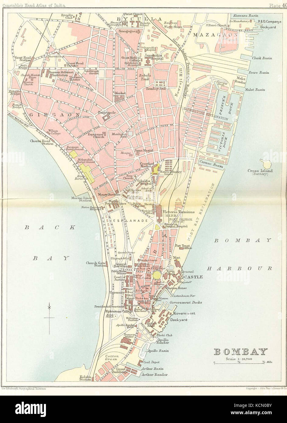 Bombay Map Stock Photos & Bombay Map Stock Images - Alamy