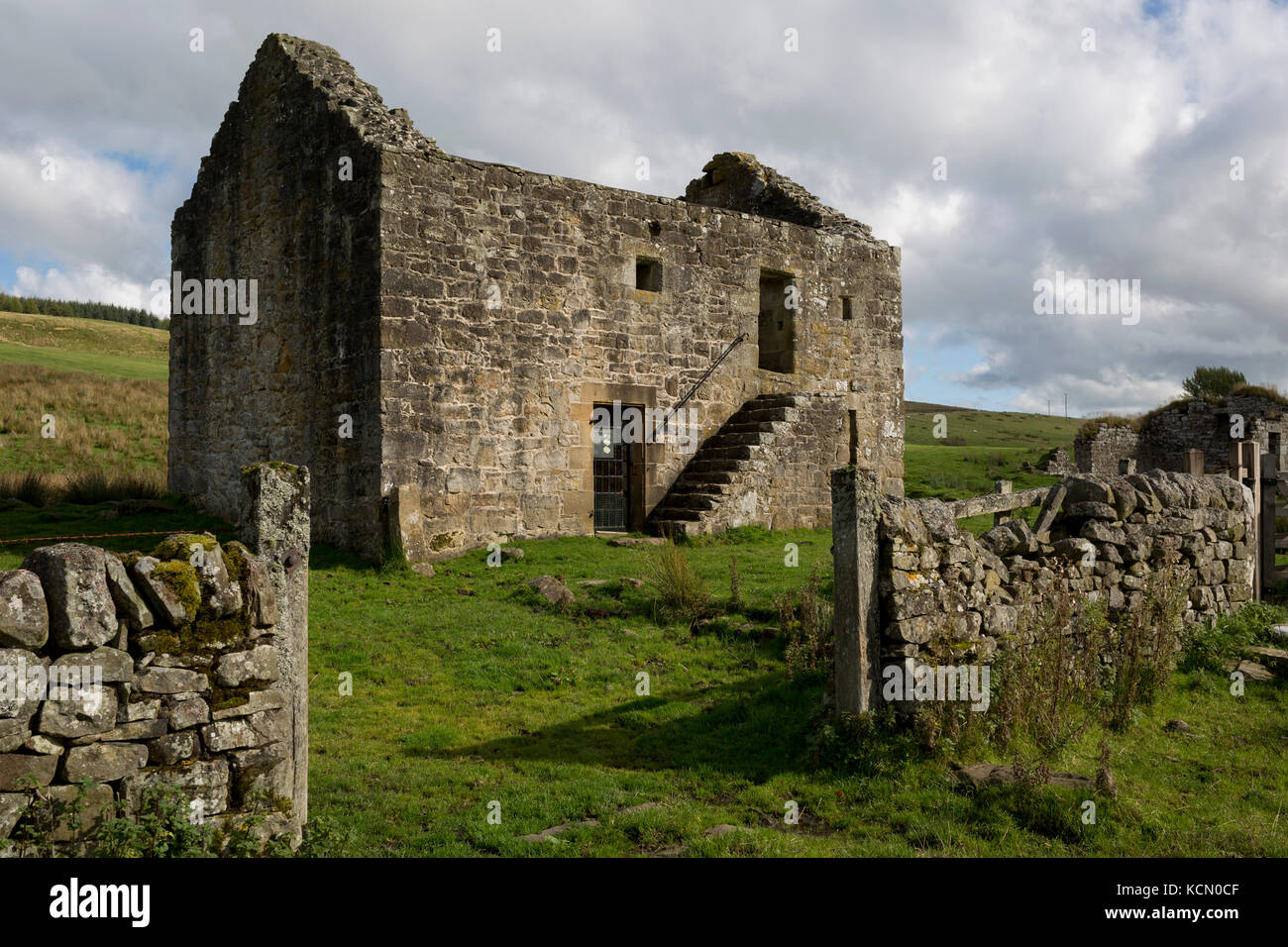 Exterior of the best preserved Grade 2 listed Bastle (a fortified 18th ...