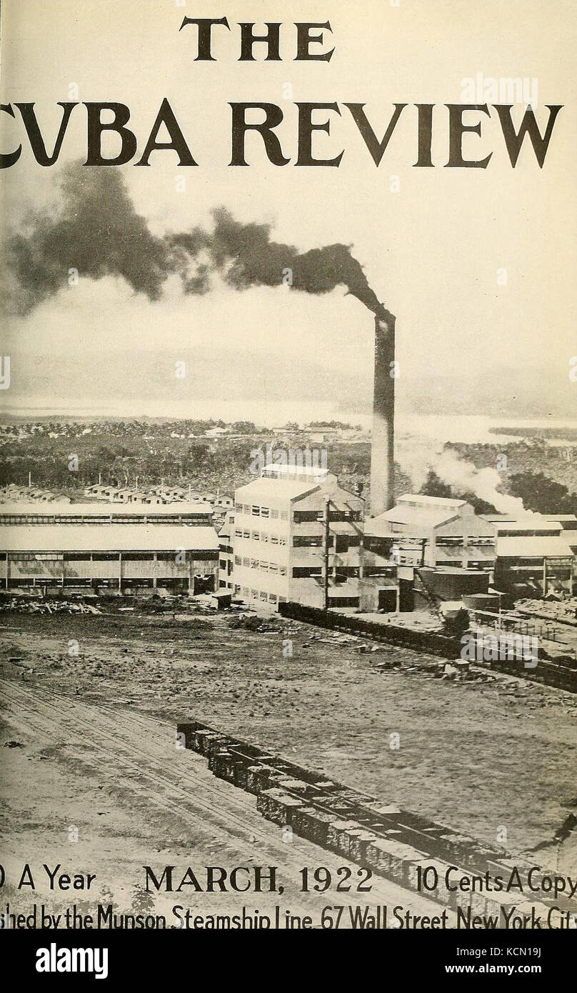 This image captures a Cuban sugar mill, highlighting the importance of ...