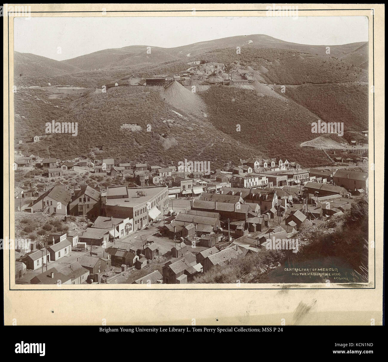 Central Part of Mercur and the Mercury mine, Utah, C.R. Savage Photo ...