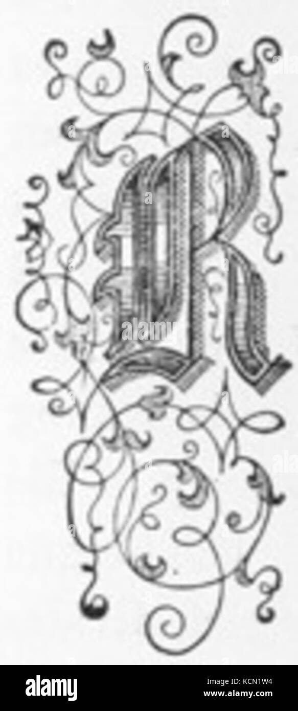 Decorative letter r hi-res stock photography and images - Alamy