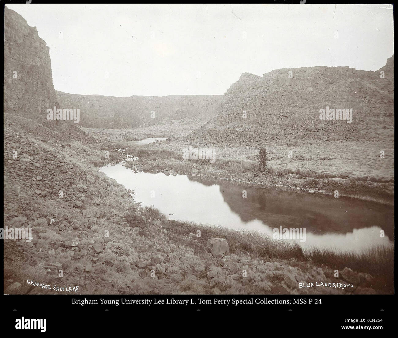 Blue Lakes, Idaho, C.R. Savage, Salt Lake Stock Photo - Alamy