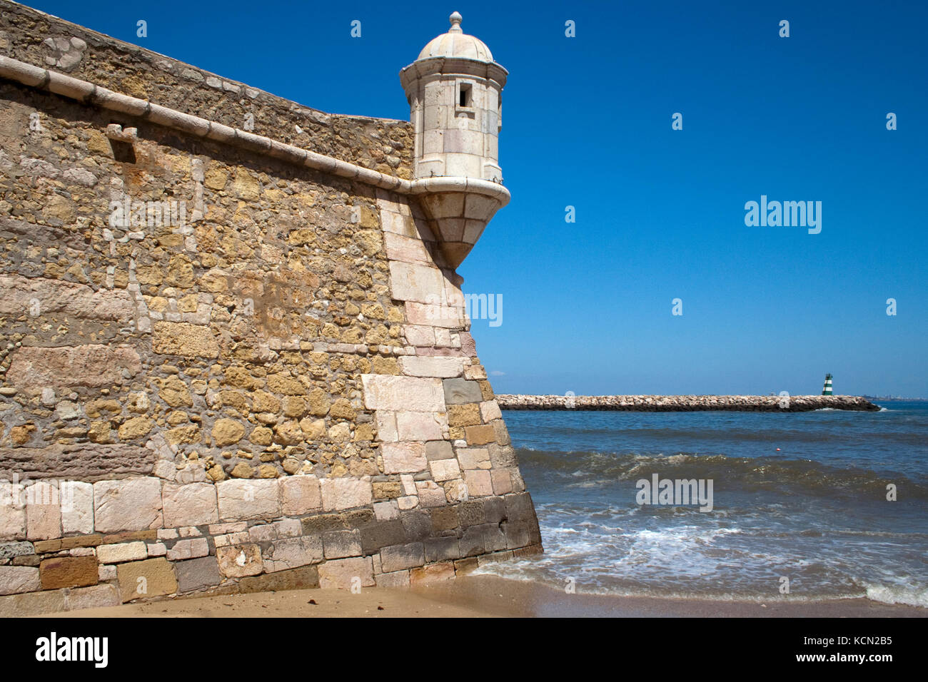 Ancient fort and harbour in Lagos, Algarve, Portugal Stock Photo - Alamy
