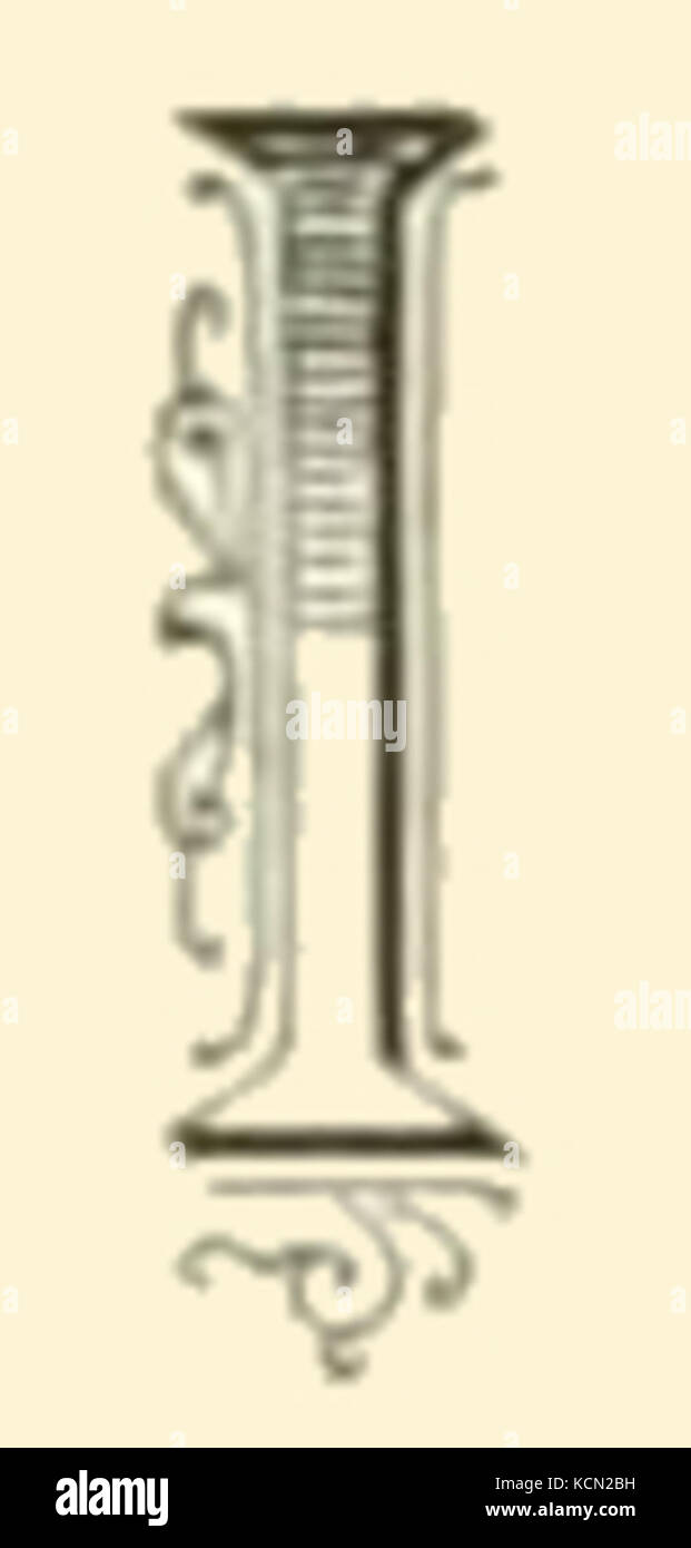 Fancy Letter I Drawing Stock Photo - Alamy
