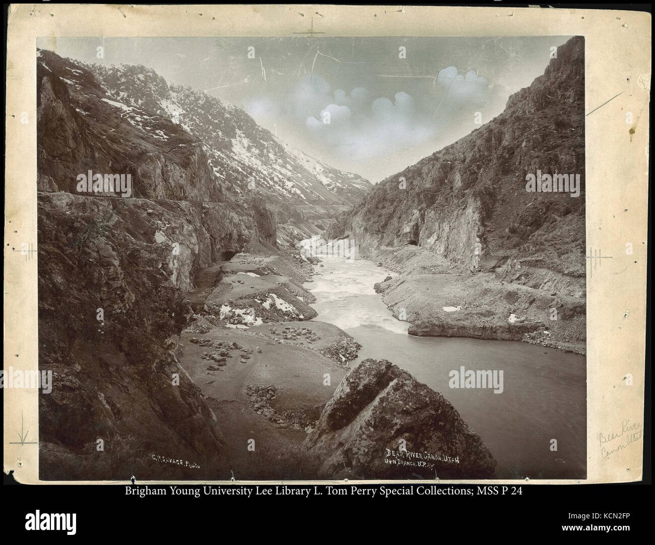 Bear River, Canon, Utah. C.R. Savage, Photo Stock Photo - Alamy