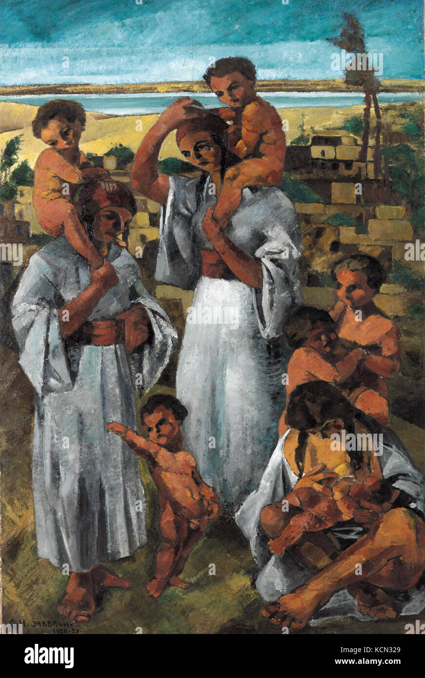 Georges Sabbagh Arab Motherhood Stock Photo - Alamy