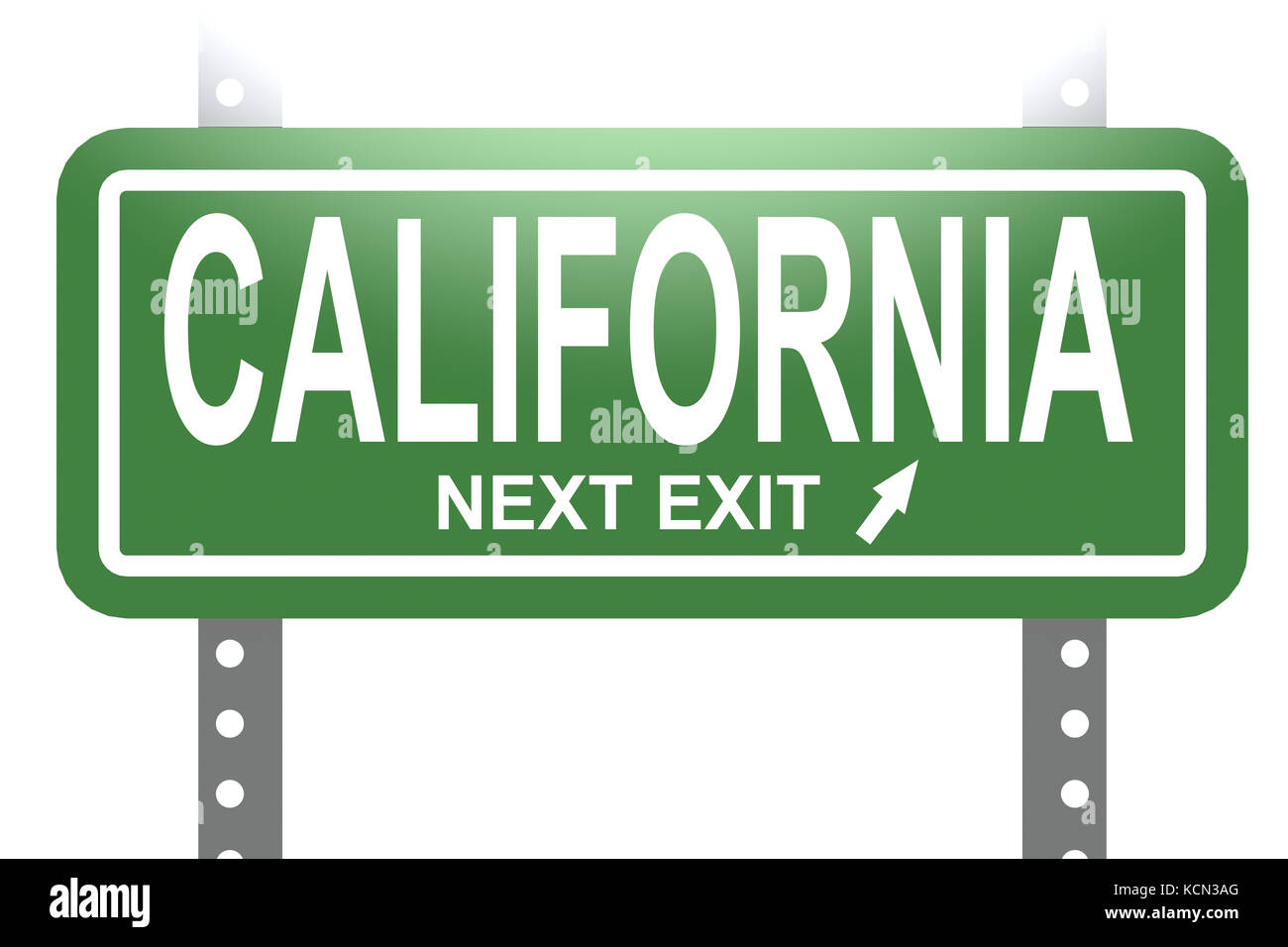 California green sign board isolated image with hi-res rendered artwork ...