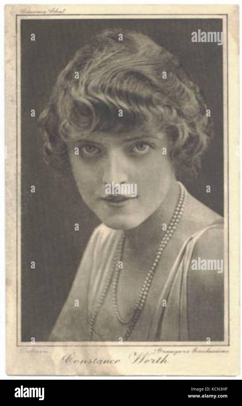 Constance Worth Cinema Chat Stock Photo - Alamy
