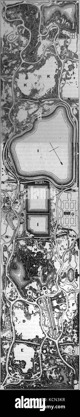 AmCyc Park Map of Central Park Stock Photo - Alamy