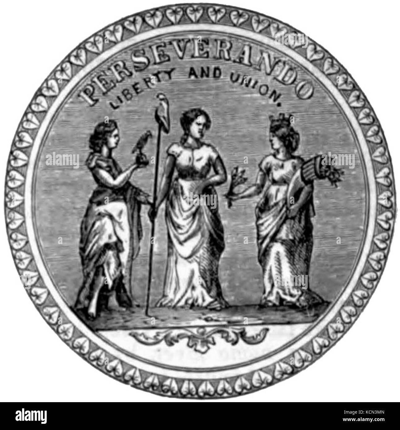 AmCyc Virginia seal (reverse Stock Photo - Alamy