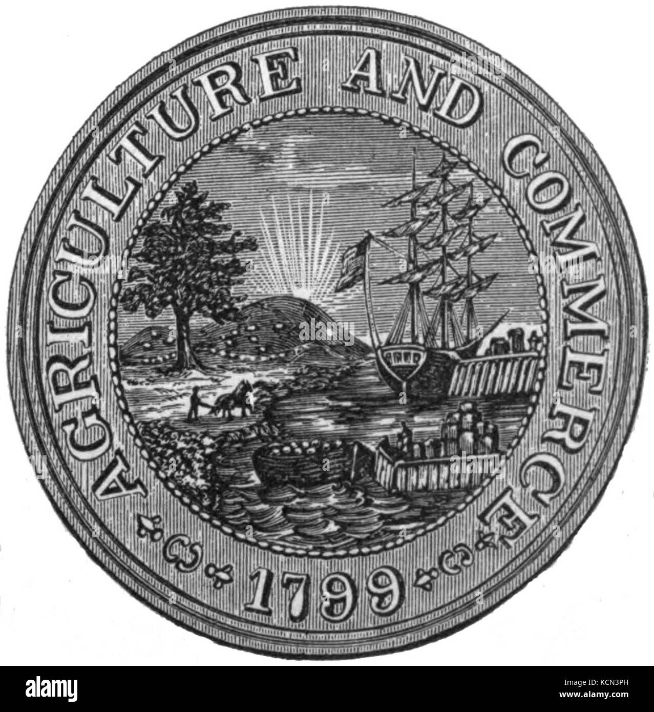 AmCyc Georgia (American Union) seal (reverse Stock Photo - Alamy