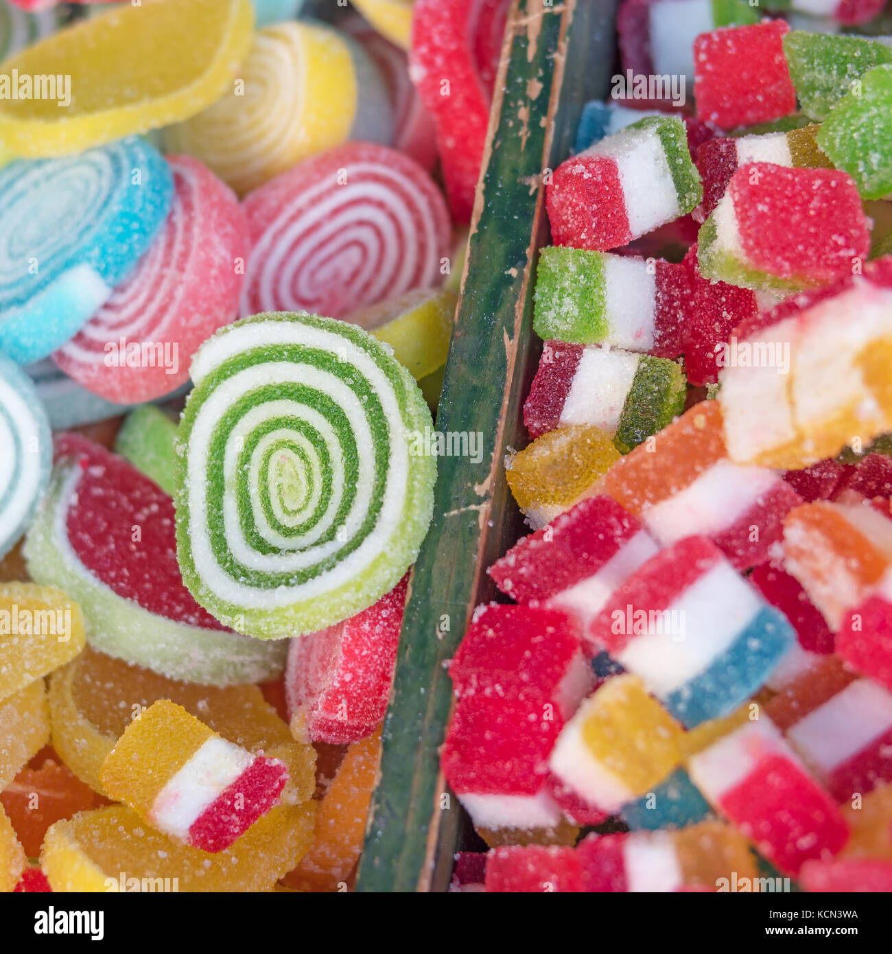 Square candies hi-res stock photography and images - Alamy