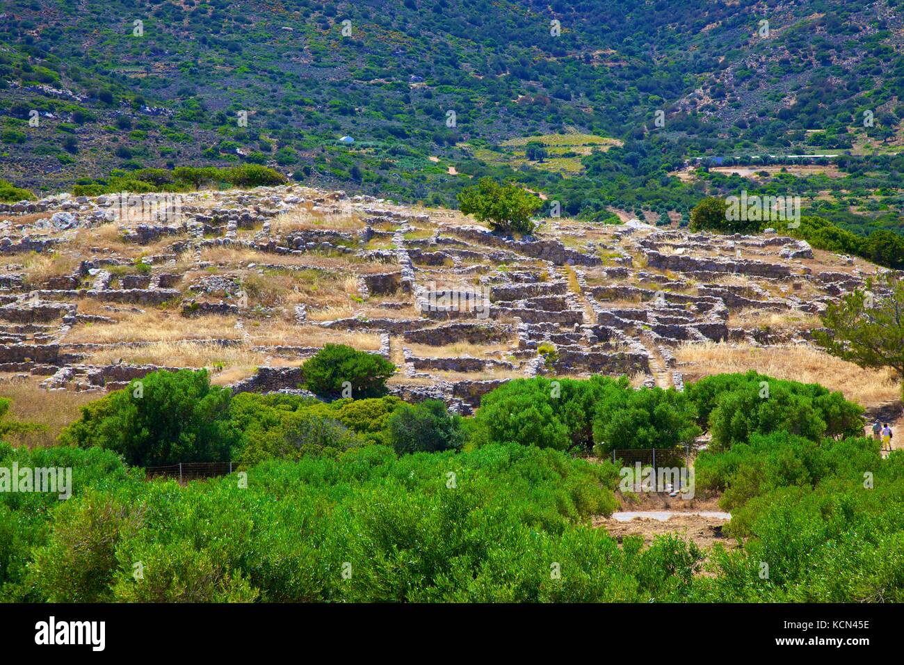 Site of a Minoan Palace Complex, Gournia, Crete, Greek Islands, Greece ...