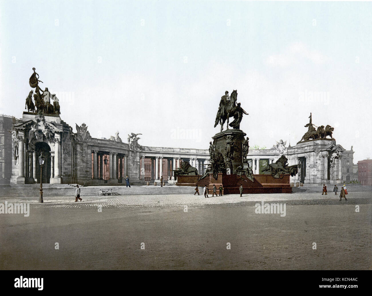 The Kaiser Wilhelm I Monument in Berlin, built around 1900, honors ...